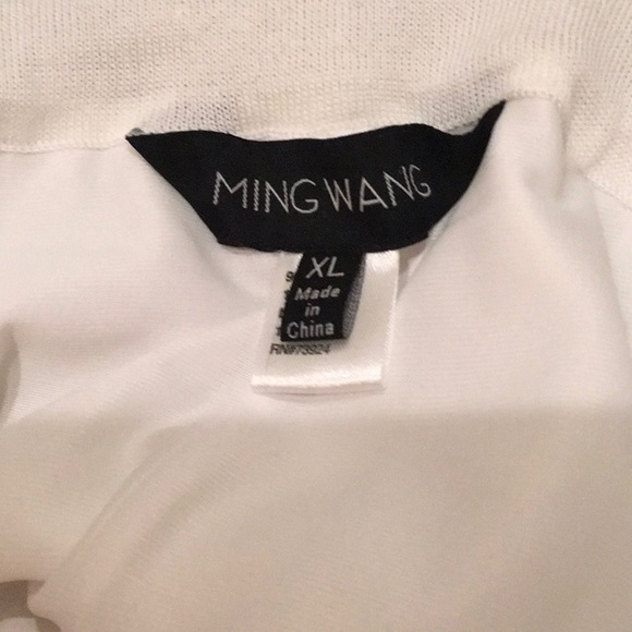 Ming Wang | Pants & Jumpsuits | Nwt Ming Wang White Lined Ankle Pant ...